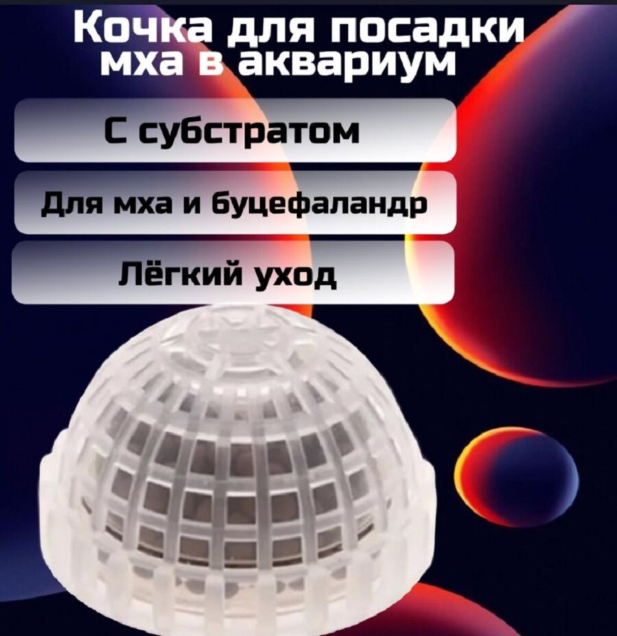 Кочка для посадки мха в аквариум