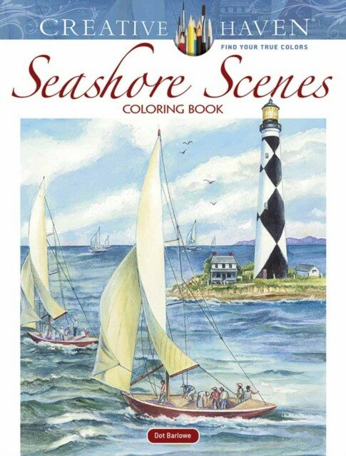 Barlowe Dot "Creative Haven Seashore Scenes Coloring Book"