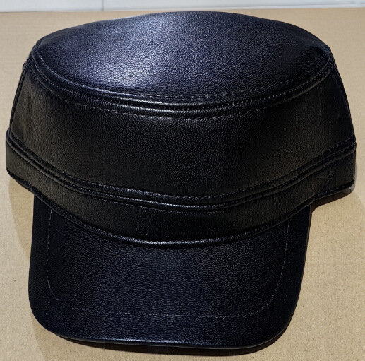 DIY Кепка мужская зима для пожилых теплоизоляционная кожа / B-102