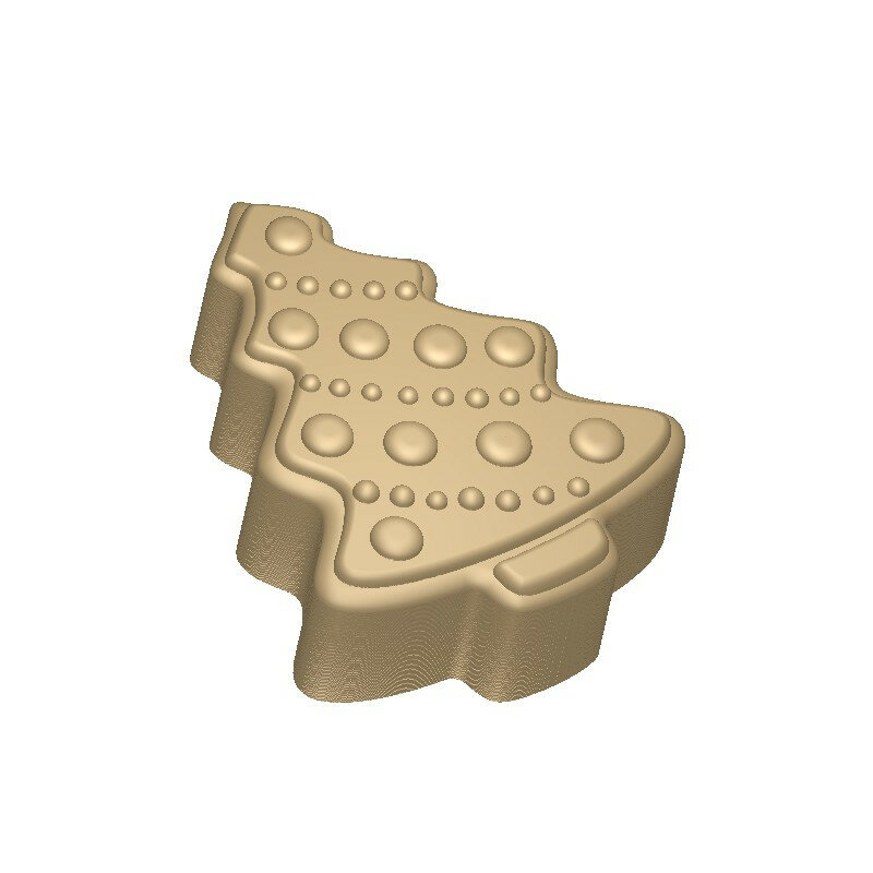 Пряничная елочка форма пластиковая для мыла и шоколада