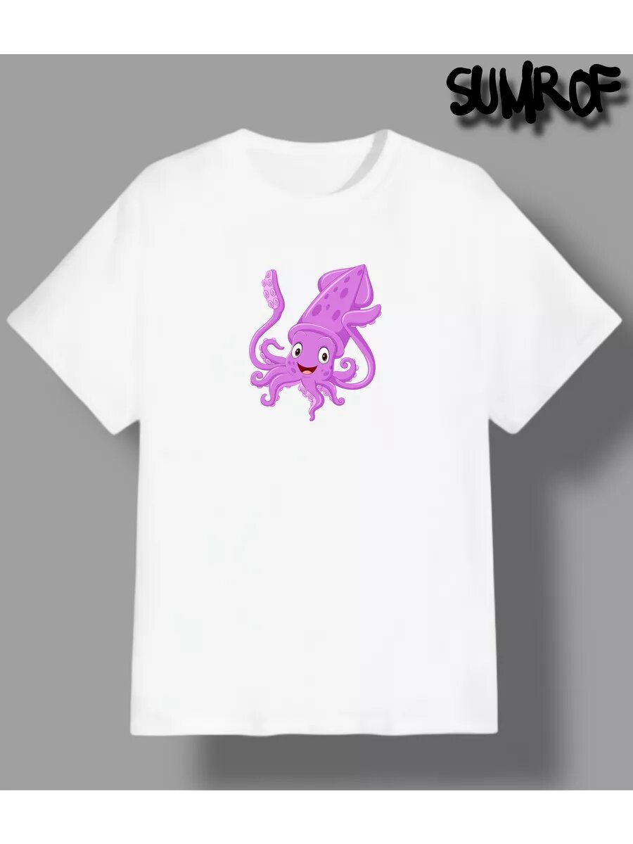 Футболка осьминог