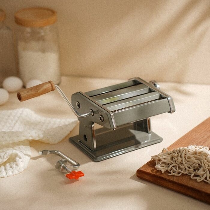 Лапшерезка Sima-Land Home "Оливковая роща", ручная, 21х15х13,5 см, нержавеющая сталь, цвет Оливковый