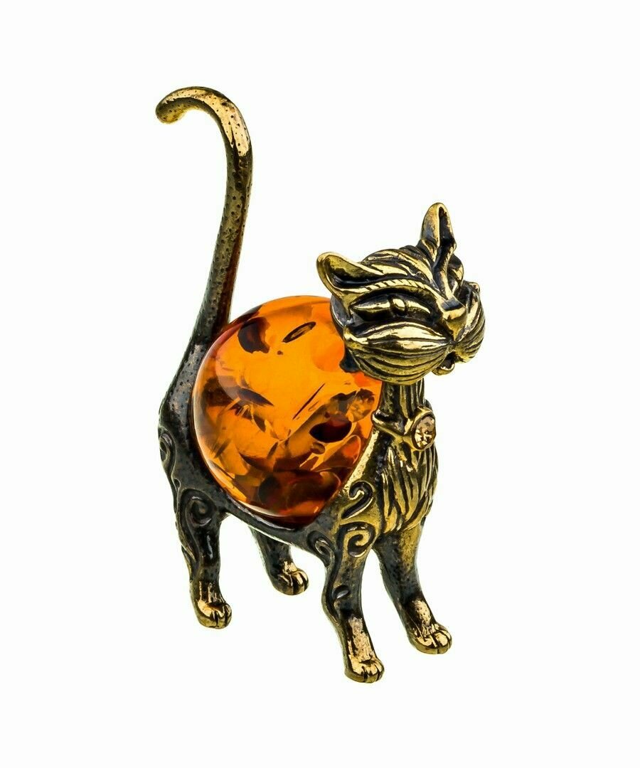 Кошка гламурная, коньячная 123.2