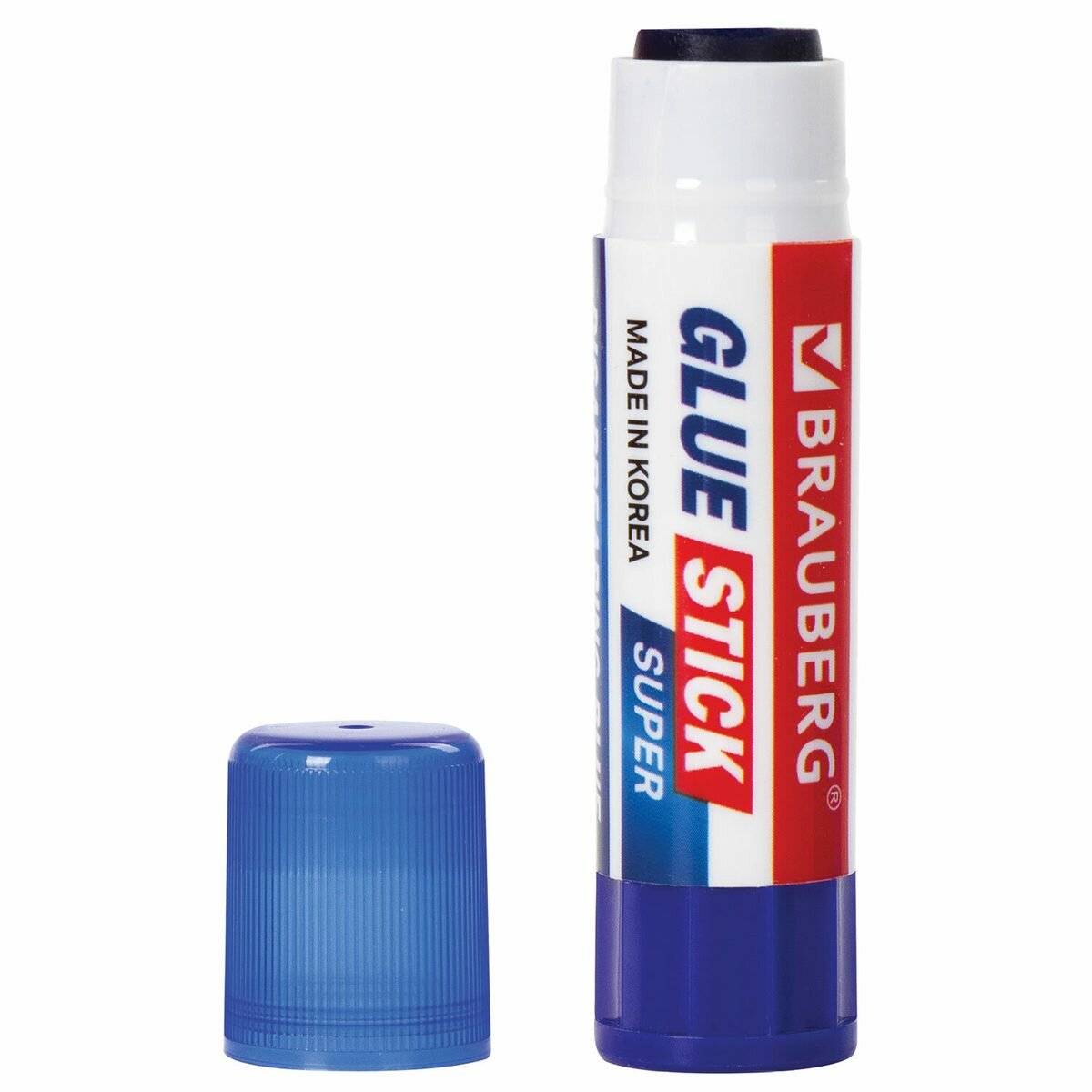 Клей-карандаш Brauberg Super, 8г, обесцвечивающийся после высыхания (229544), 30шт.