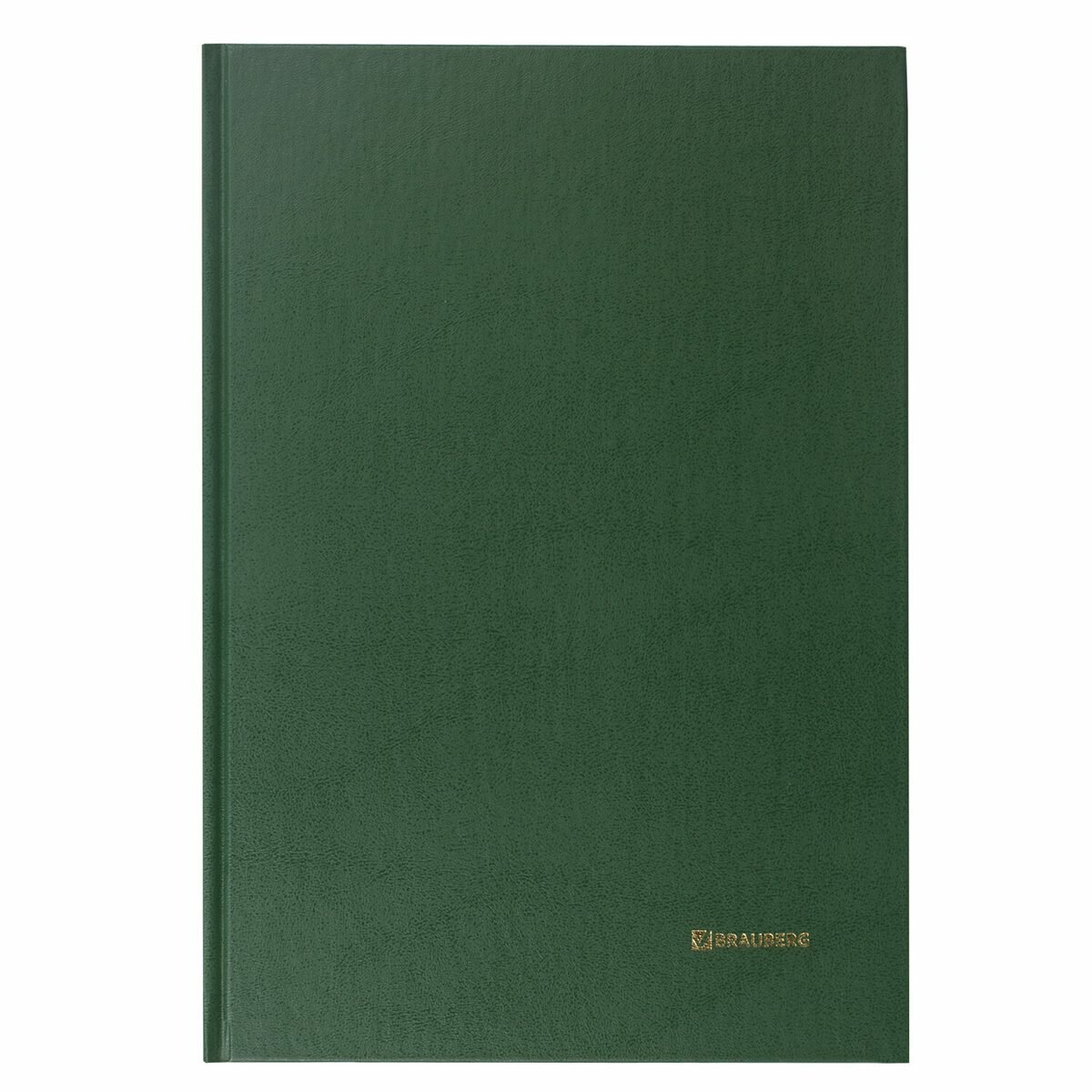Бухгалтерская книга учета Brauberg (А4, 96л, 200х290мм, клетка) обложка бумвинил, зеленая (130222), 10шт.