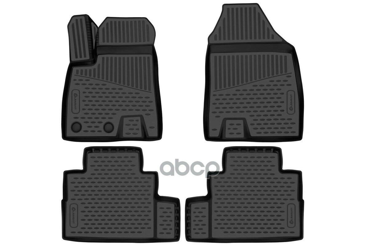 Коврики 3D в салон подходят для JETOUR Dashing 2023- 4шт. (полиуретан) / Джитур ELEMENT арт. ELEMENT3DAN0578210K