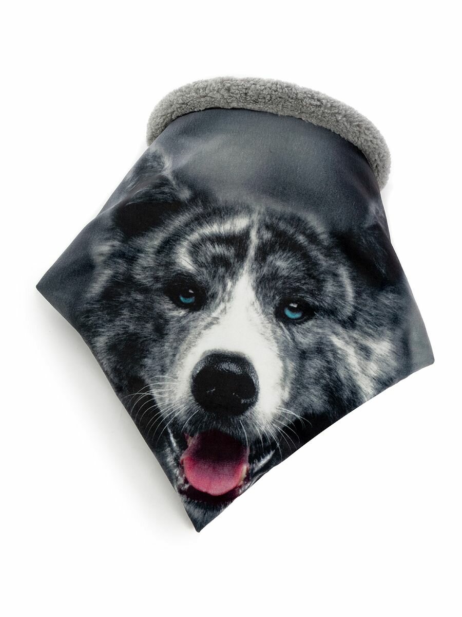 Домик норка для собак, меховая лежанка для животных 60*40*35 см