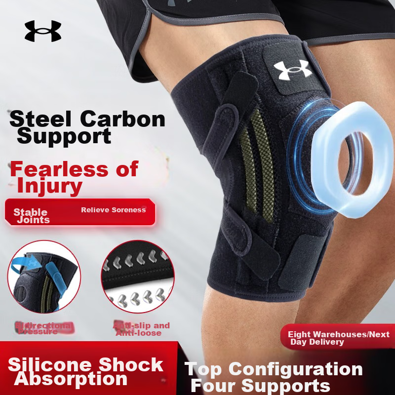 Наколенник Under Armour Knee Brace Sports, Summer, Unisex, для бега, баскетбола, black, 1 шт