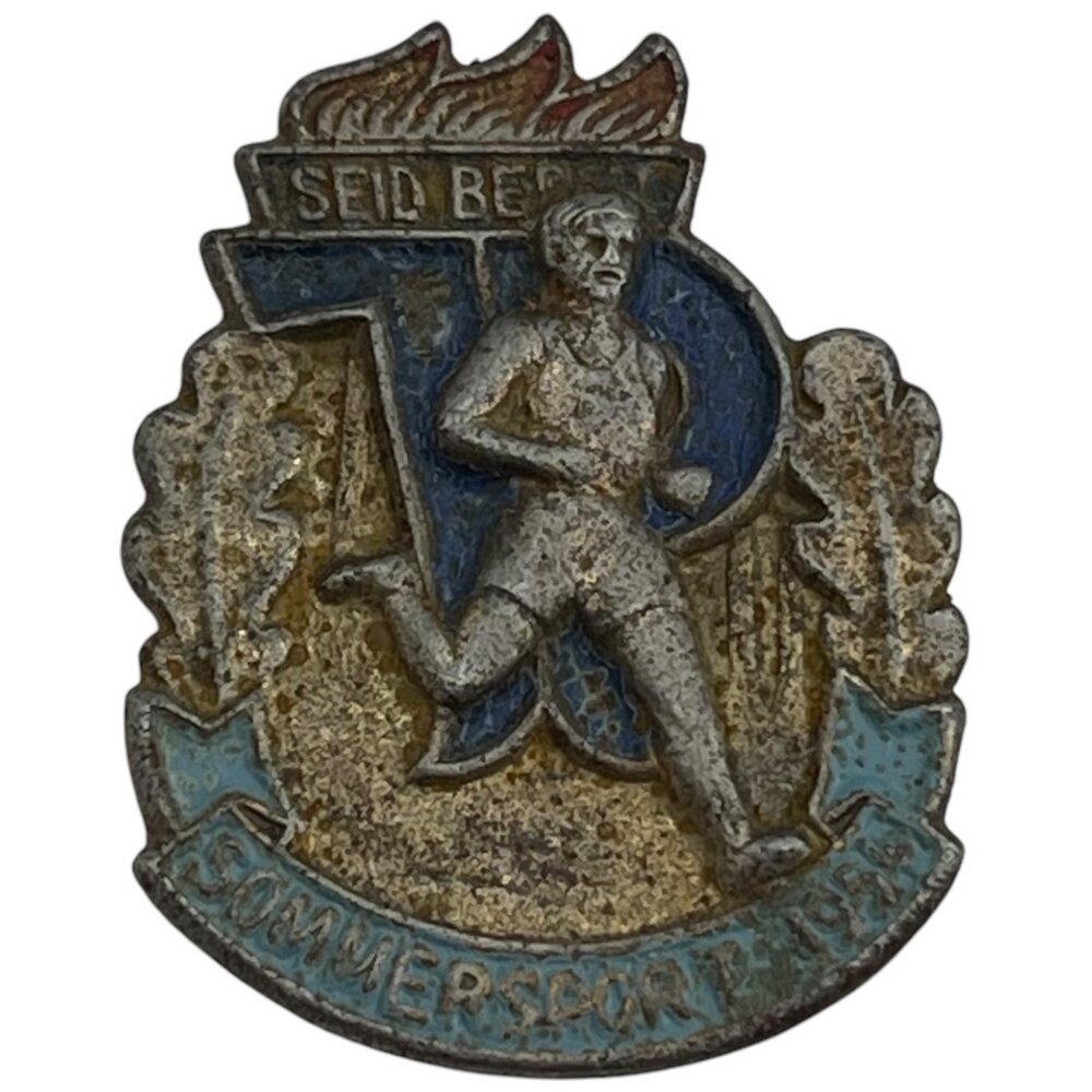 Знак "Летние виды спорта" серебряная степень, ГДР 1954 г.