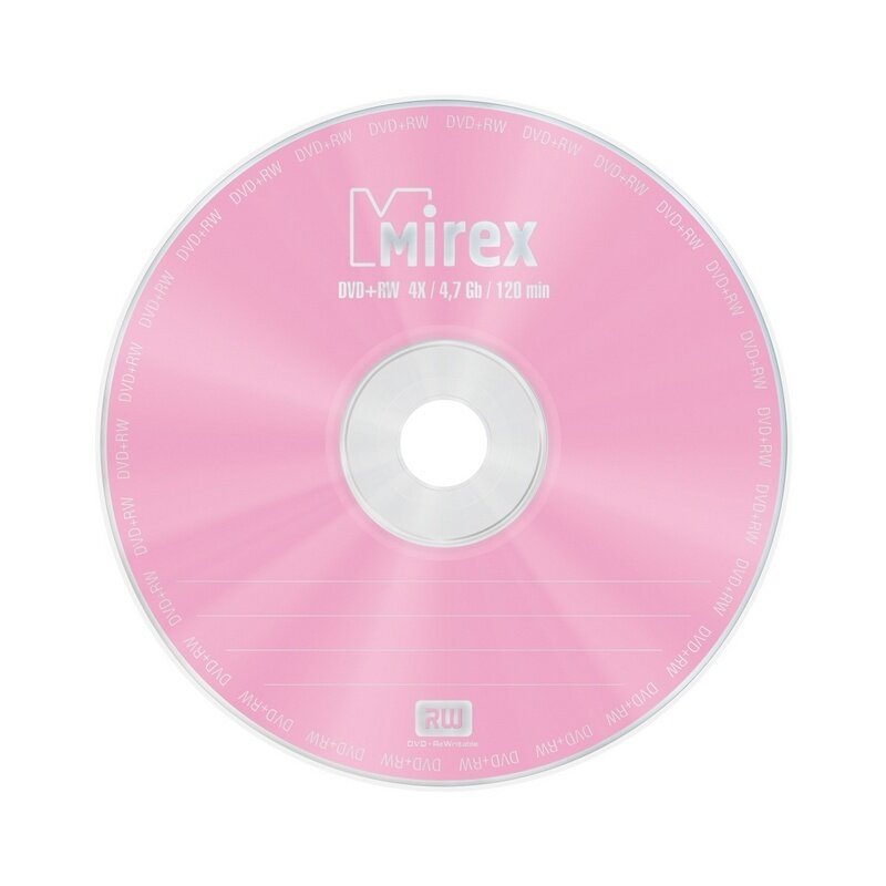 Компакт-диск Mirex DVD-RW, 4,7 гб, 4x, Slim box, 1 шт (UL130022A4S)