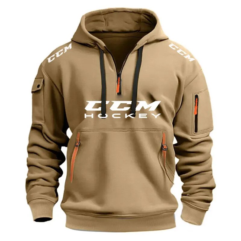 Флисовая толстовка CCM Hockey, хаки, XL