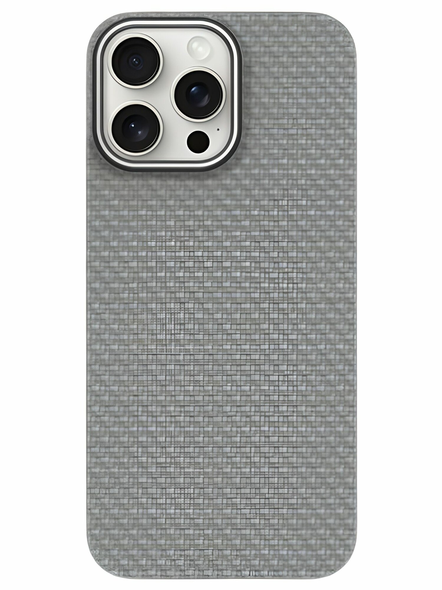 Чехол на iPhone 16 Pro Max, кевлар (арамид) сверхпрочный, Titanium grey