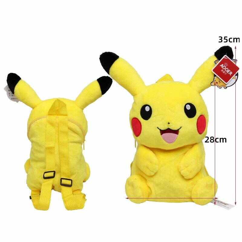 Новинка рюкзак с покемоном плюшевая игрушка Kawaii Pikachu Mimikyu Eevee Mew Gengar Snorlax сумка для детей детский подарок на день