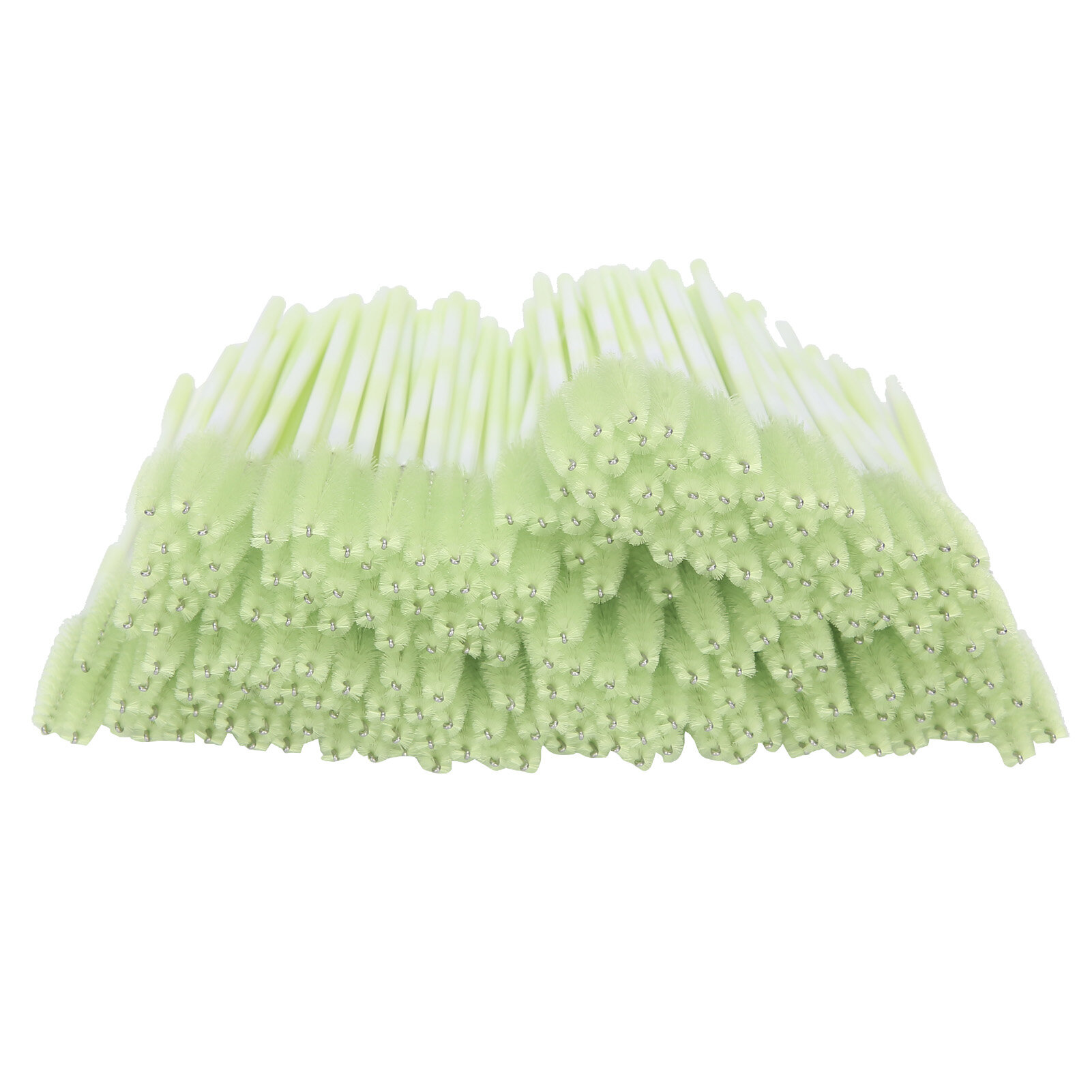 200 шт. одноразовых кисточек для ресниц, портативные аппликаторы для нанесения туши, дорожный инструмент для макияжа, зеленая ручка для простоты использования и точности