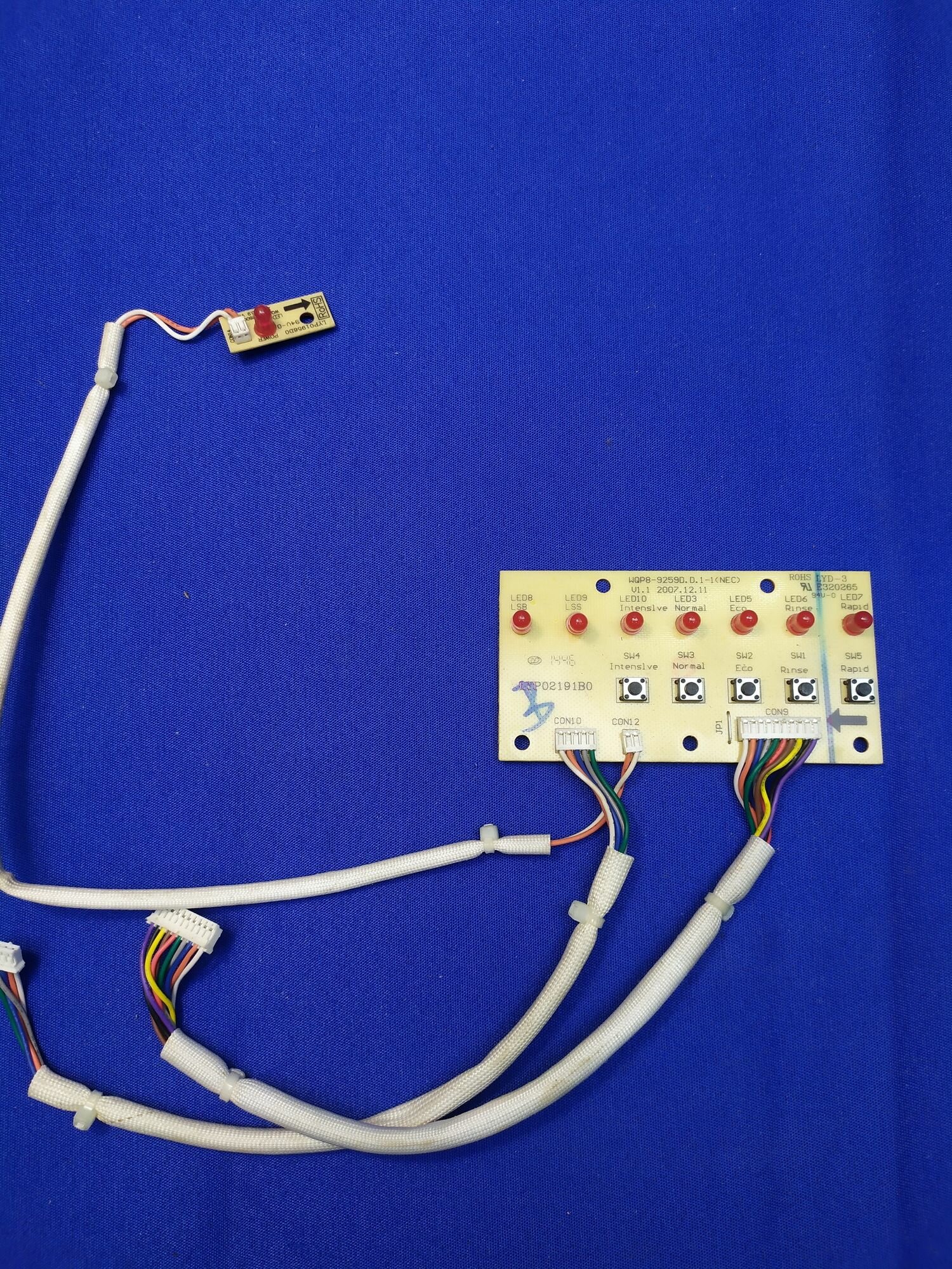 WQP8-9259D. D.1-1(NEC) V1.1Плата кнопок Плата индикации для ZWM 454WH Hansa Посудомоечная машина Другое арт. 14132