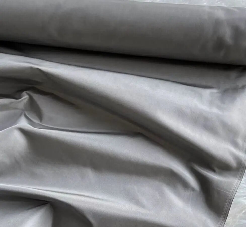 Шелковая тафта 100% натуральный шелк Серый, T31 Light Grey