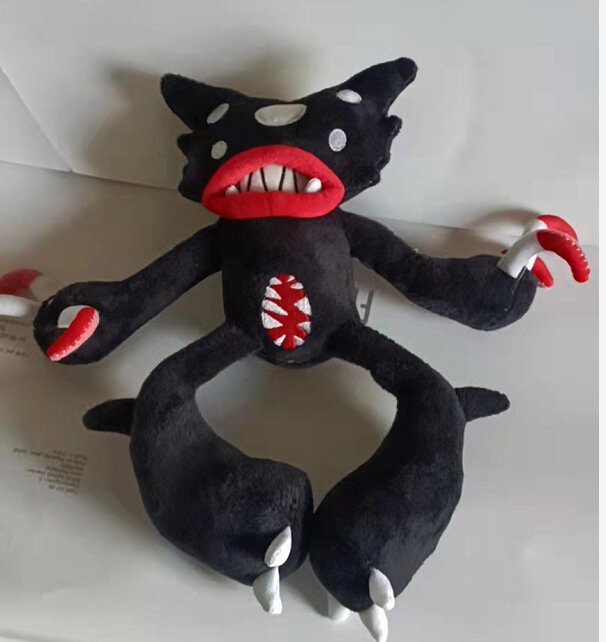 Большая синяя кошка, игрушка Бобби, плюшевая игрушка, сосиска-монстр, красная и синяя плюшевая игрушка, синий дьявол плюшевая игрушка