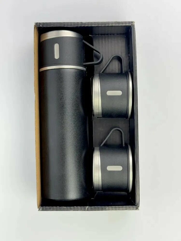 Термос Кнопка-клапан, Ударопрочный корпус, С помпой, 0.5 л