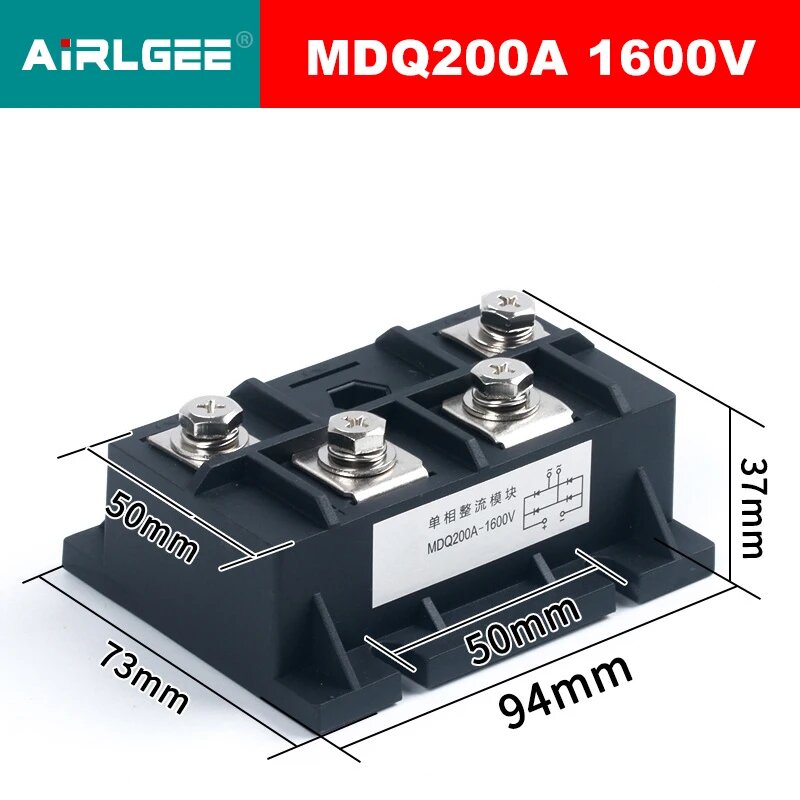 Выпрямительный мост MDQ200A 1600V, 200A