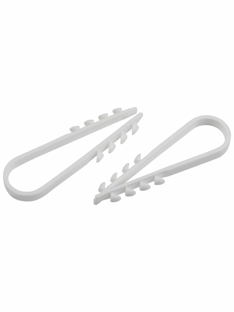 Дюбель хомут ЭРА NO-224-224 для круглого кабеля 19-25 мм белый 100 шт