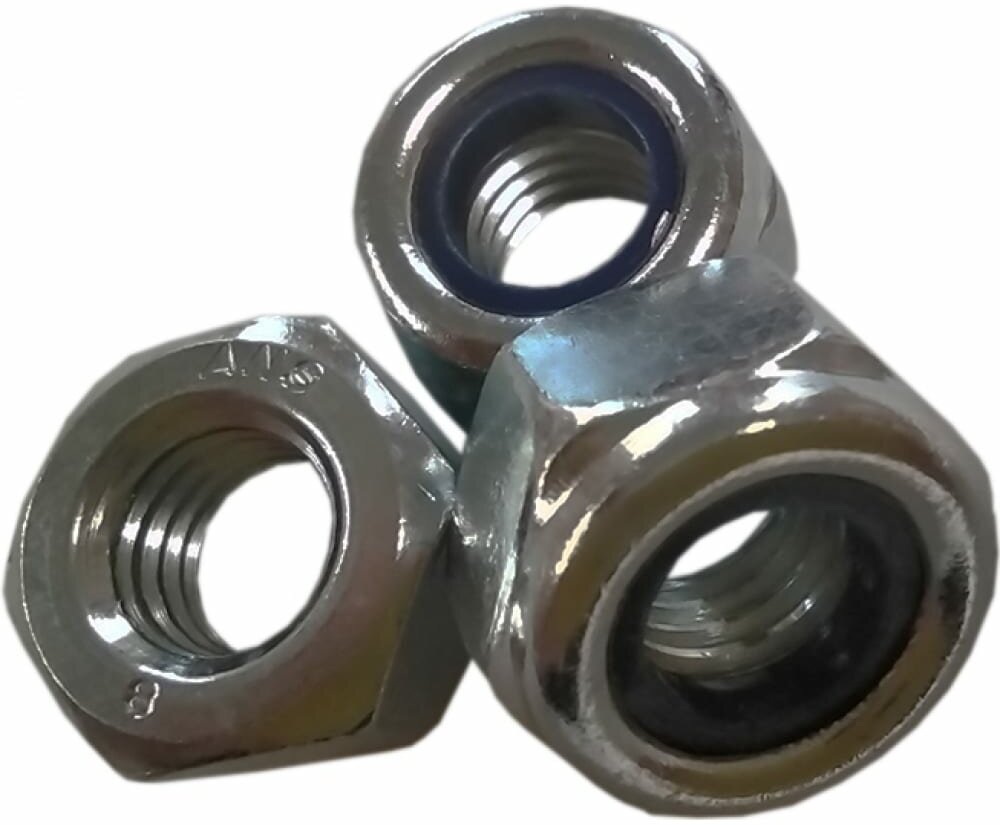Самоконтрящаяся оцинкованная гайка ZAMETAL М16х1,5 DIN985 200 шт