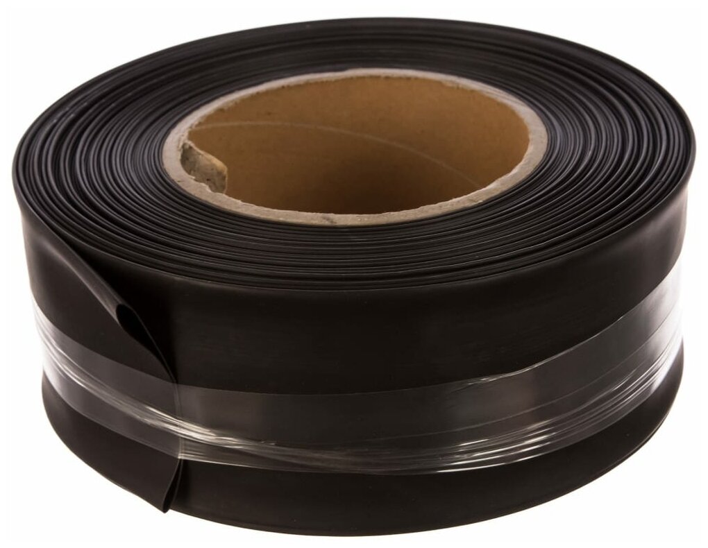 Трубка термоусадочная ТУТнг-50/25 черная КВТ 60097 из полиолефина для электроустановок с температурным диапазоном