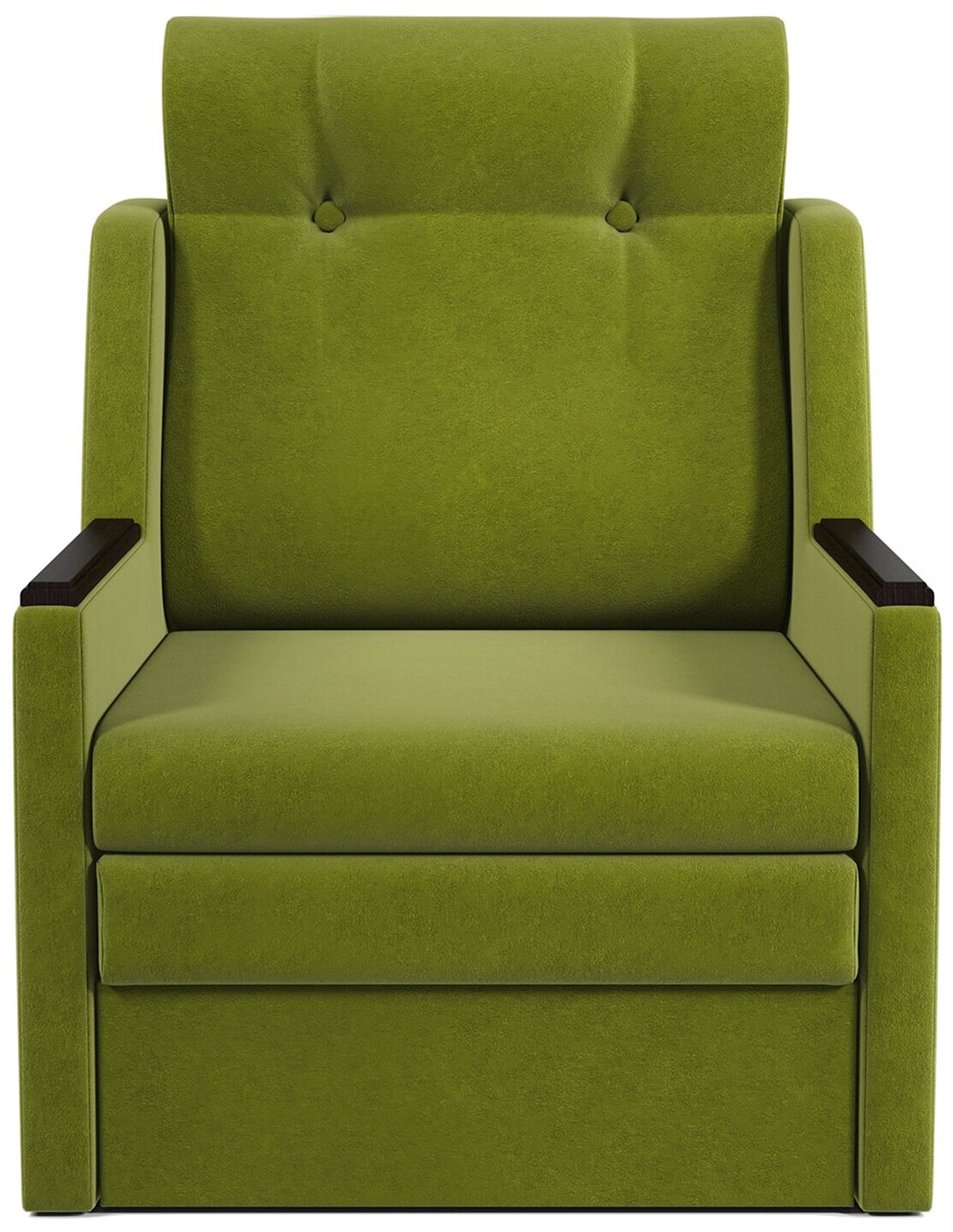 Кресло-кровать Классика Д велюр Дрим эппл, механизм трансформации "раскладушка"