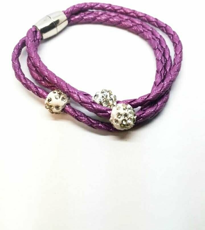 Браслет-цепочка, кожа