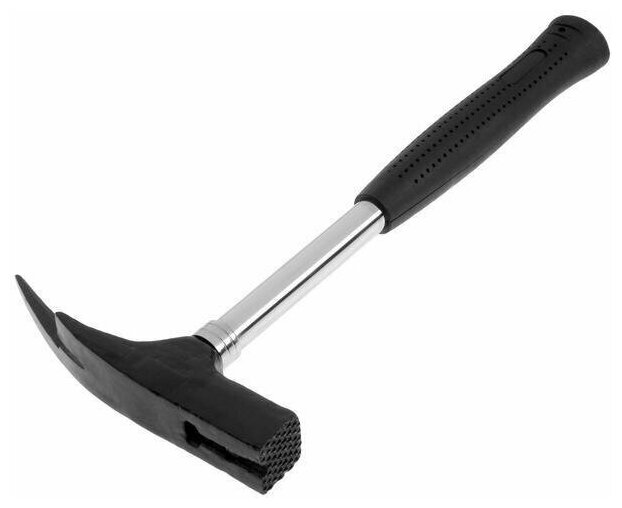 Молоток кровельщика LOM, металлическая трубчатая обрезиненная рукоятка, 600 г