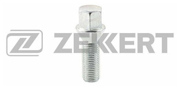 Болт колесный конус M14 x 1,5 длина резьбы 33 ключ 17 Цинк. Комплект - 20 шт.