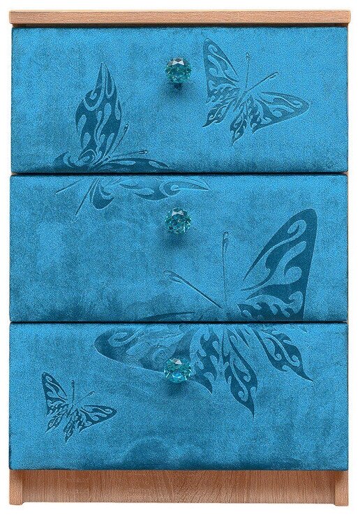 Тумба с ящиками прикроватная в детскую спальню, тумбочка под письменный стол для школьников с мультяшками