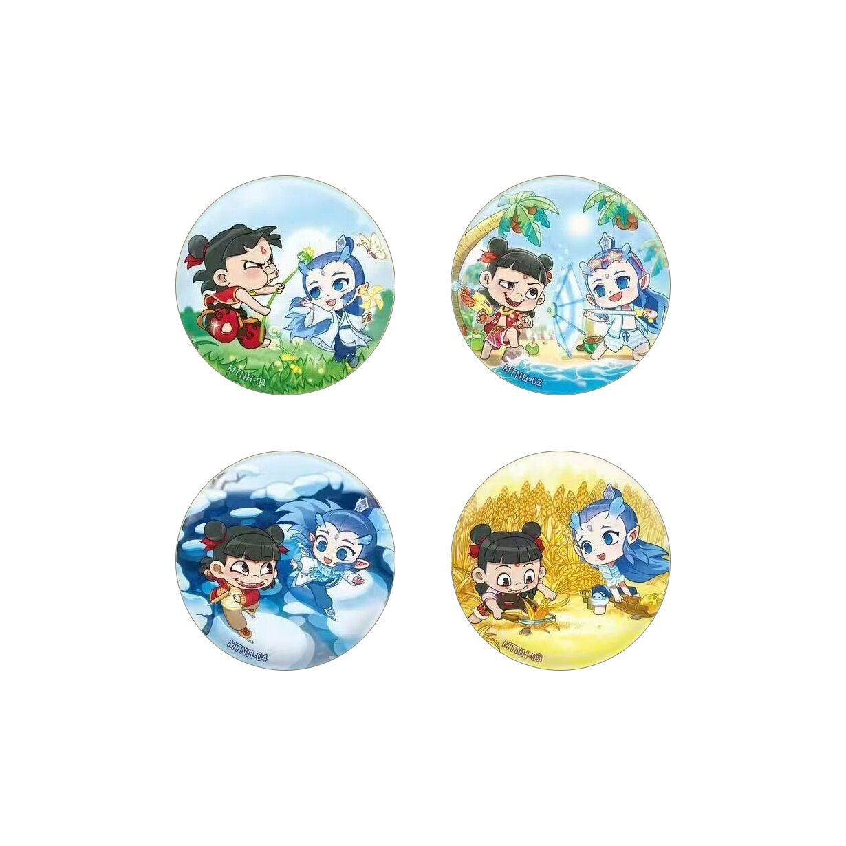 KAYOU Ne Zha The Magic Child Stirs The Sea Hugging Collection All Season Collection Badges