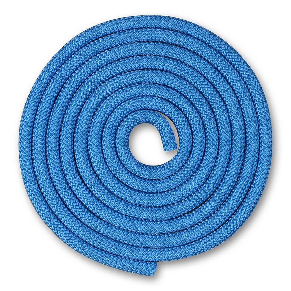 Скакалка гимнастическая Indigo Sm-123-bl, утяжеленная, длина 3м, шнур, синий