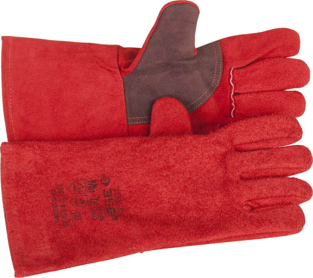 ЗУБР эксперт 350 мм, XL (10), с подкладкой, спилковые, для сварки и тяжелых механических работ, термостойкие краги, Профессионал (11334-XL)