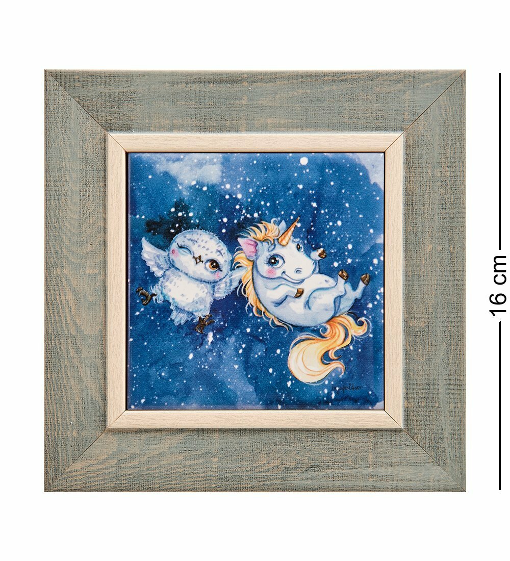 Панно керамическое 'Волшебный вечер' 10х10