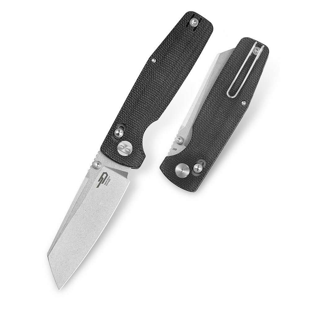 Нож Bestech Slasher сталь D2, рукоять Микарта черная(BG56A-1)