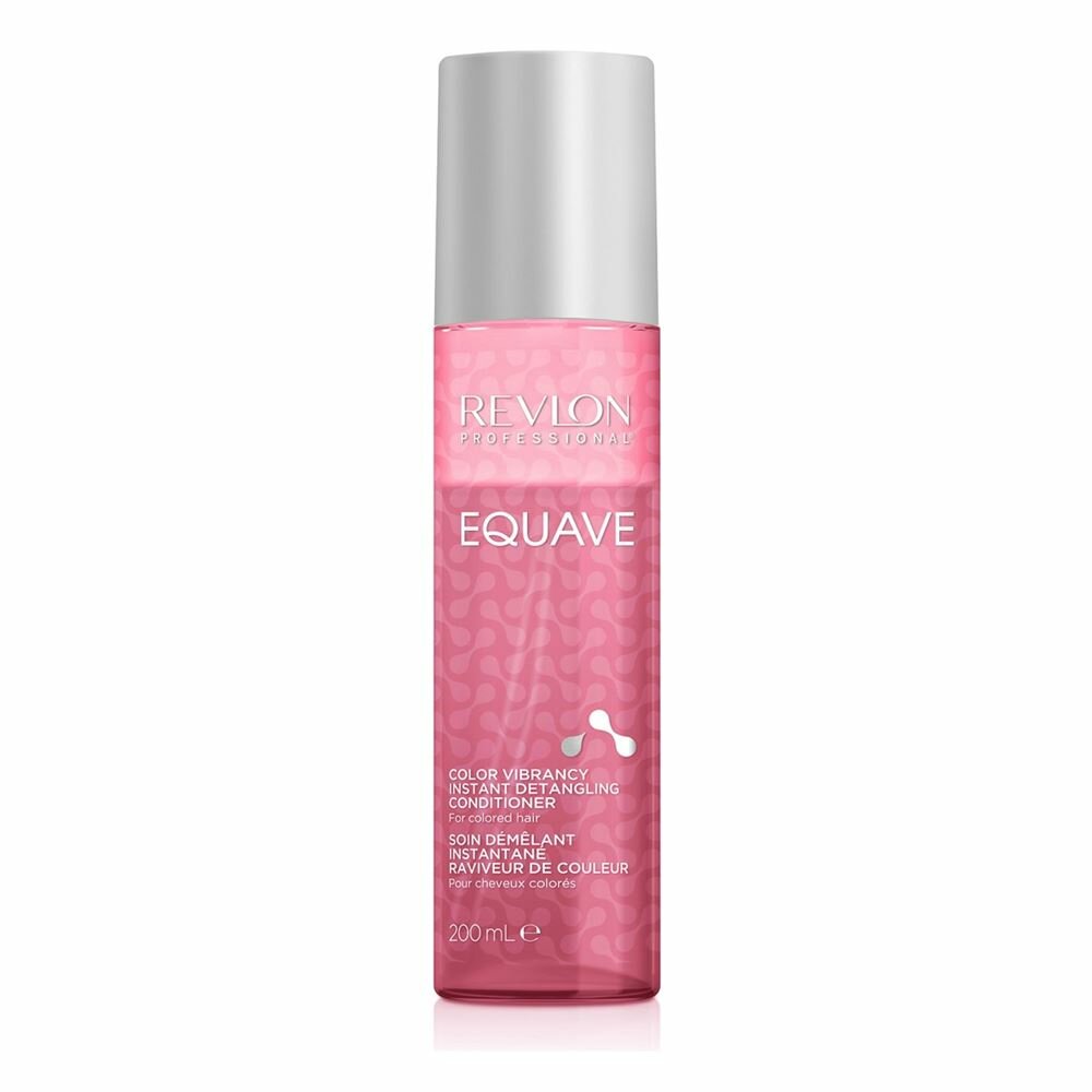 Кондиционер Revlon Professional Equave Color Vibrancy Instant Detangling Conditioner, Несмываемый спрей-кондиционер, облегчающий расчесывание, для окрашенных волос, 200 мл