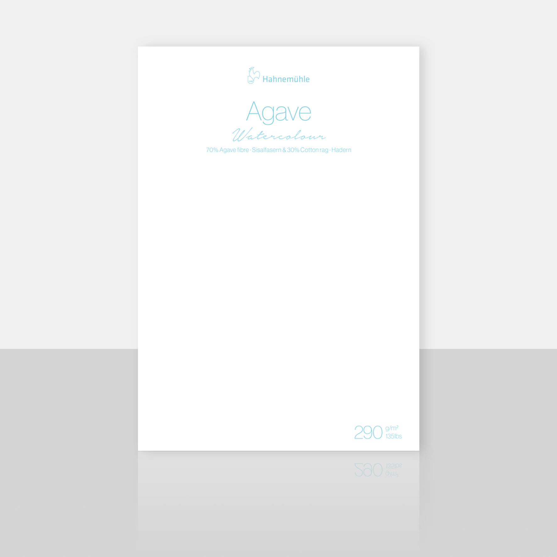 Бумага для акварели AGAVE 290г/кв. м 500х650мм среднее зерно волокно агавы 70%
