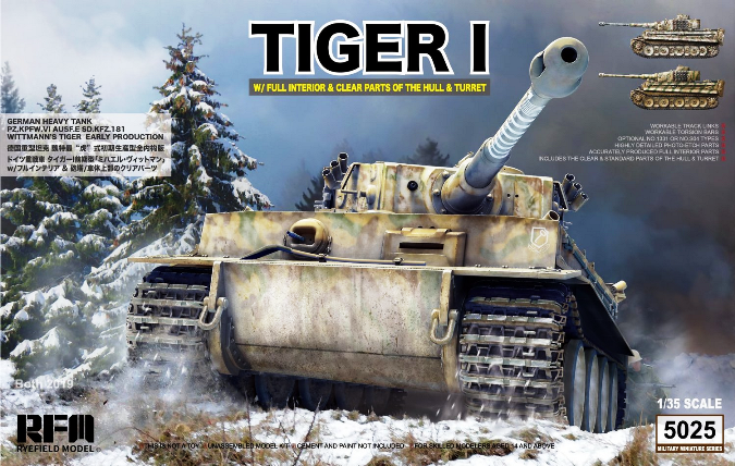 5025 RFM Танк Pz.kpfw.VI Tiger I ранняя версия с интерьером 1/35