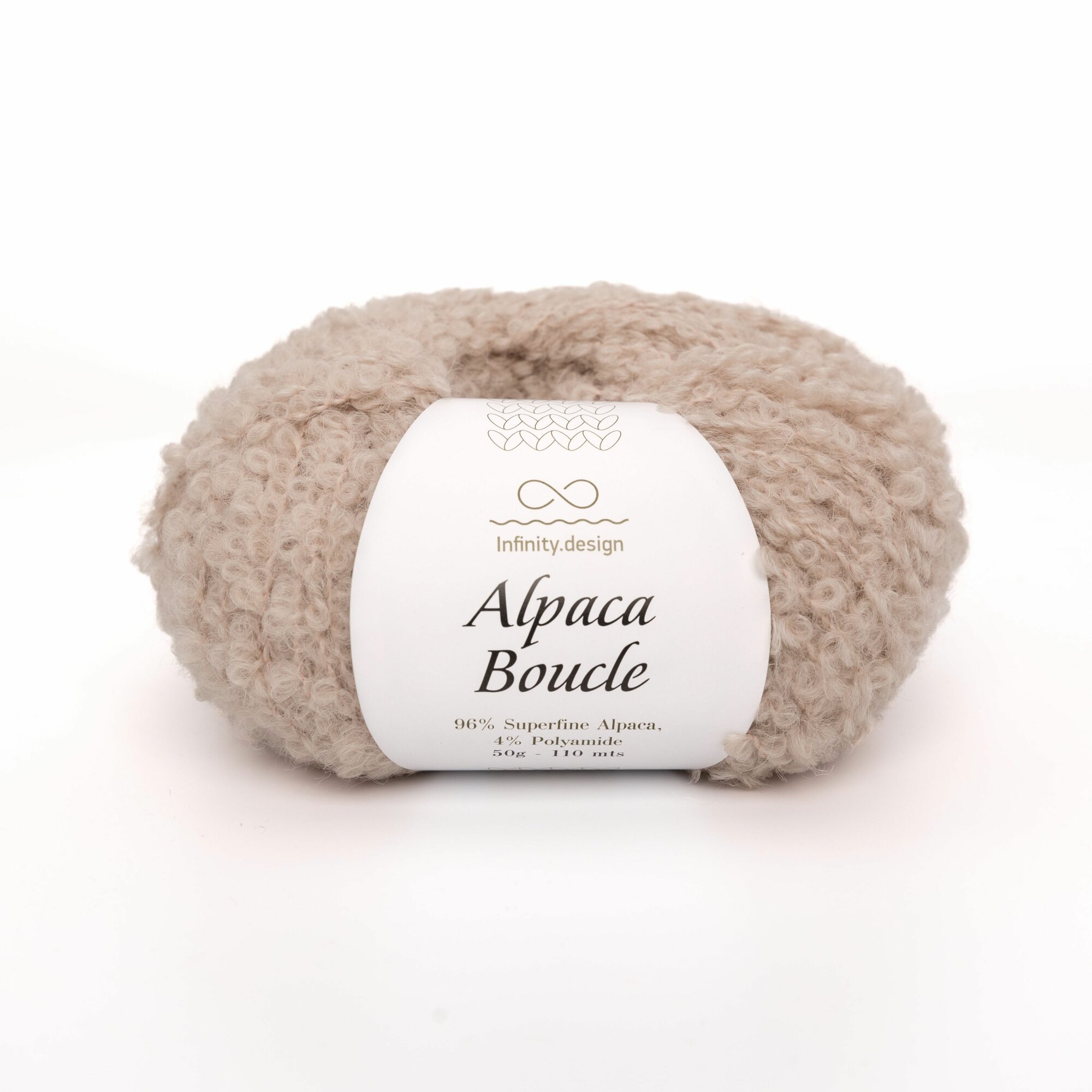 Пряжа INFINITY Alpaca Boucle 2650 (1 моток), 96% альпака, 4% полиамид, 50г, 110м