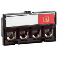 Блок-делитель TV-RJ45, для подключения антенн Legrand L032715