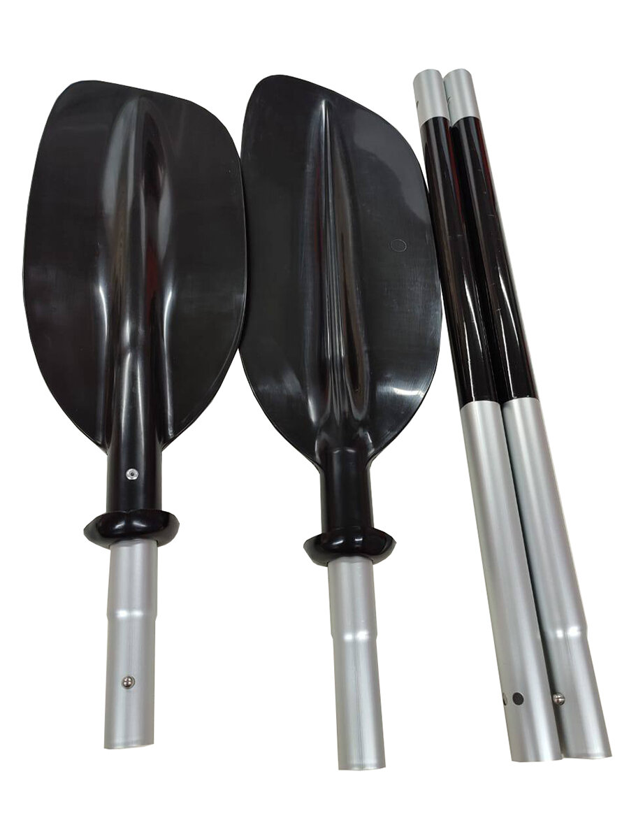 Весло для байдарки или пакрафта Stiory, 4 секции, 220 см черное