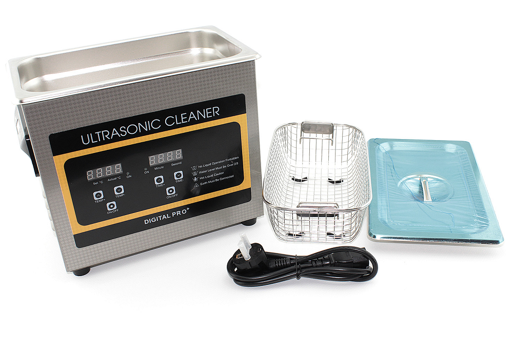 Ультразвуковая ванна Skymen ZX-020S с таймером и подогревом, 3.2 л, 120 Вт, серебристая