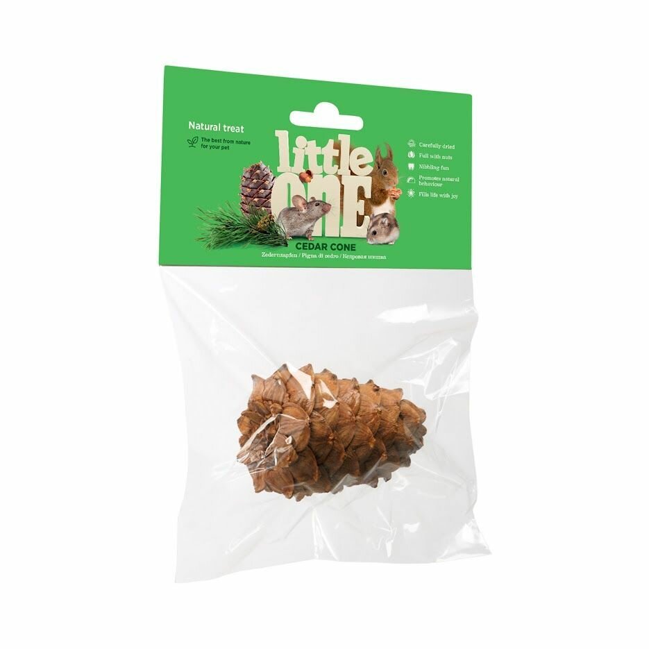 Little One Кедровая шишка. Лакомство-игрушка для грызунов, 45гр