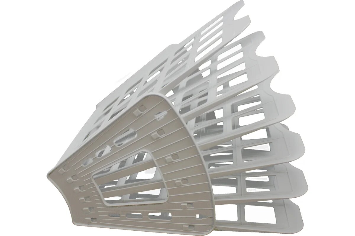 Осколпласт веерный лоток 7‑ти секционный, серый, модель 2-07 для кабельной прокладки