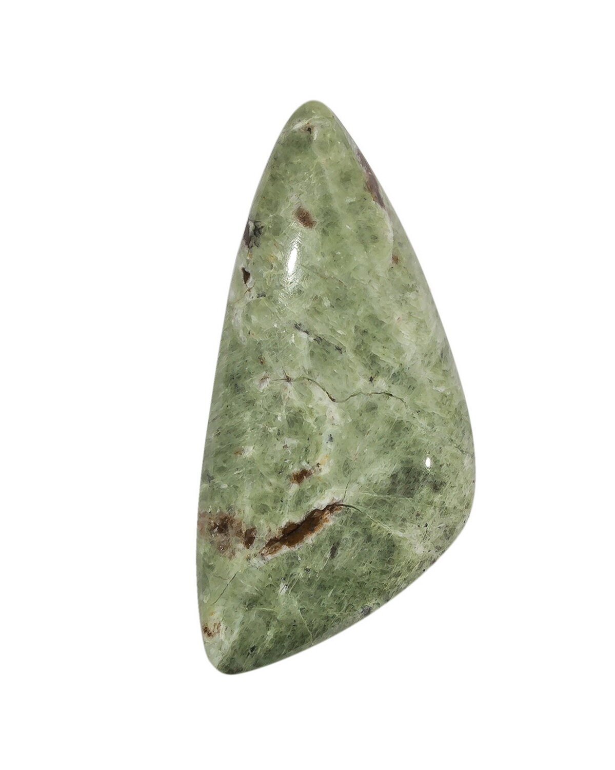 Кабошон Хромдиопсид, размер: 58х27х6 мм, натуральный минерал.