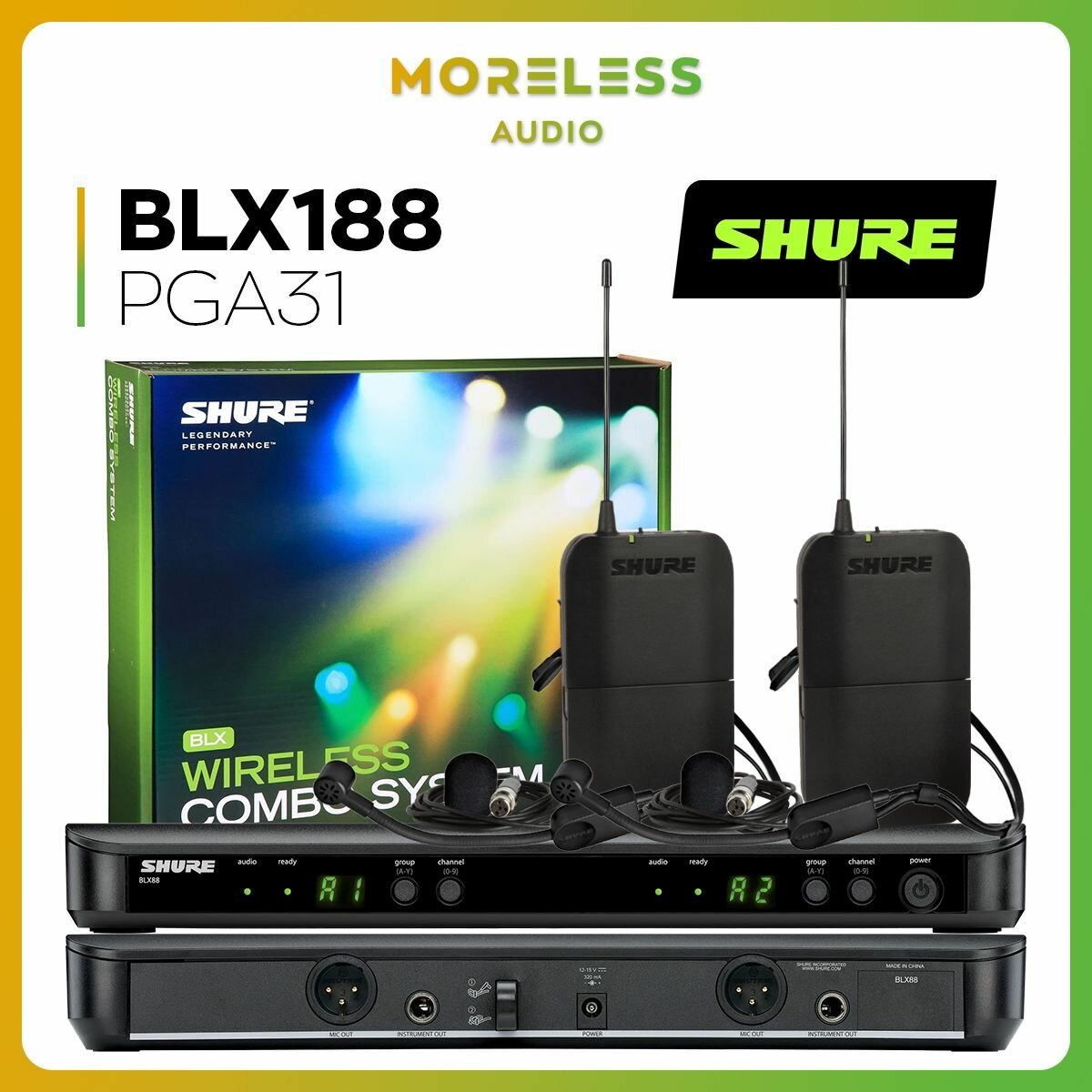 Shure Микрофон для живого вокала BLX188/P31