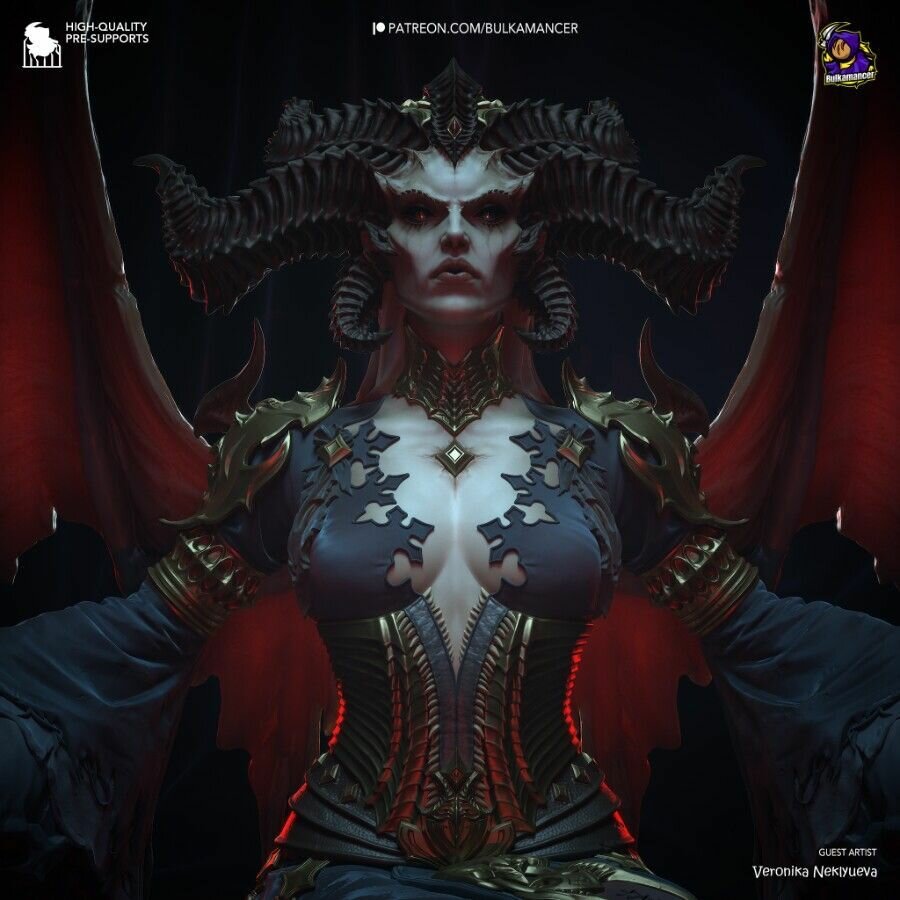 Фигура модель Lilith (Diablo IV), 306 mm