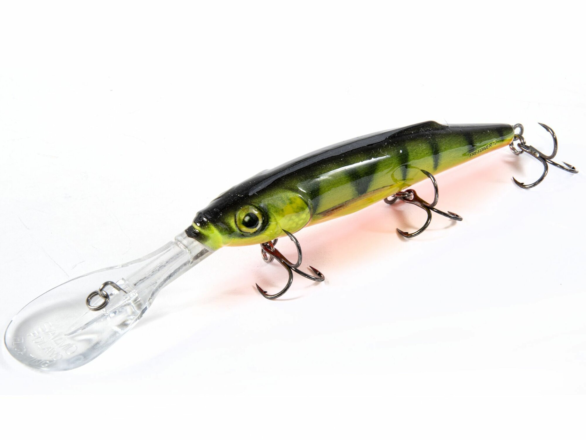 Воблер судака и щуки SALMO POLAND FREEDIVER SDR 12/HP, ратлины для зимней и летней рыбалки
