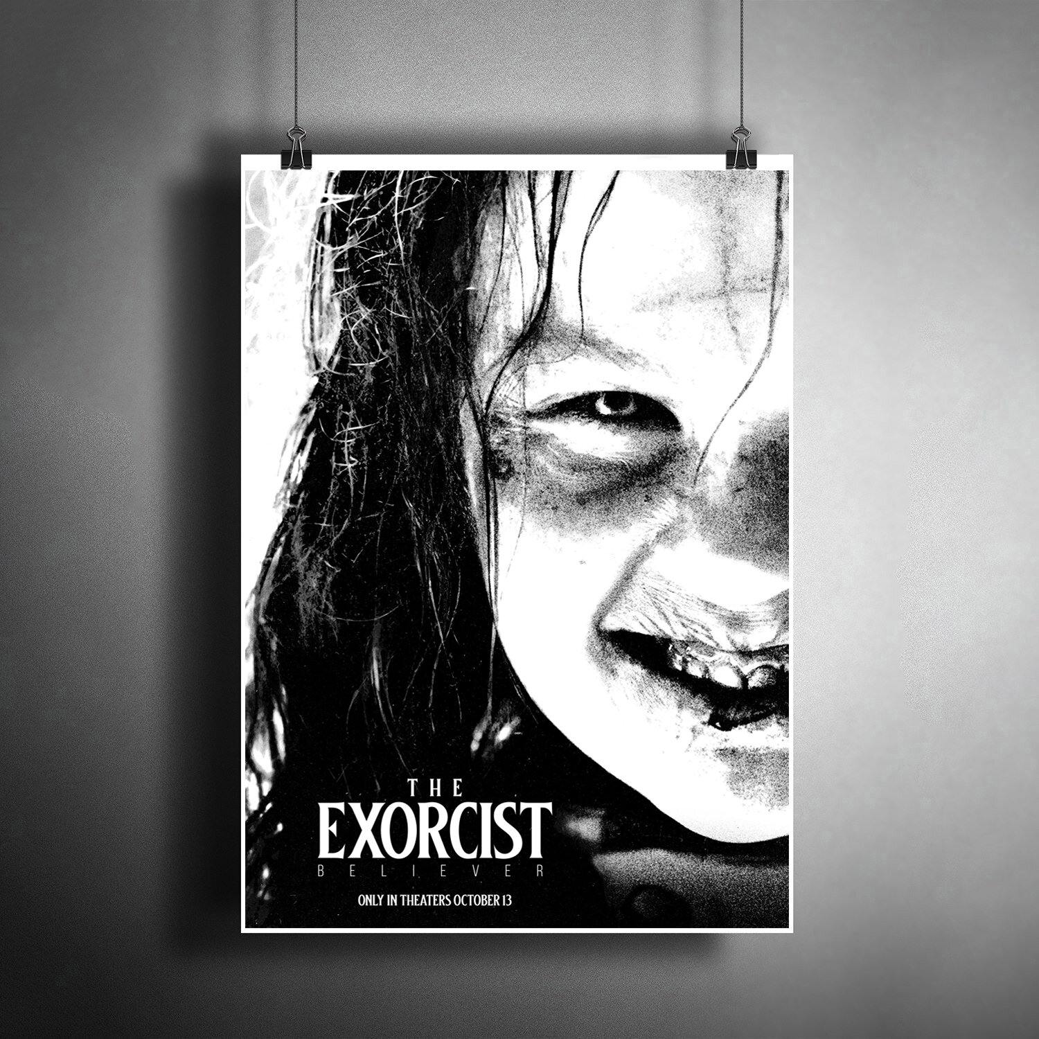 Постер плакат для интерьера "Фильм ужасов: Изгоняющий дьявола: Верующий (2023). Хэллоуин" / Декор дома, офиса, комнаты, квартиры, детской A3 (297 x 420 мм)